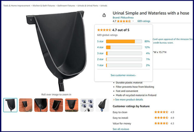 Waterless Urinal - Waterless Toilet Shop